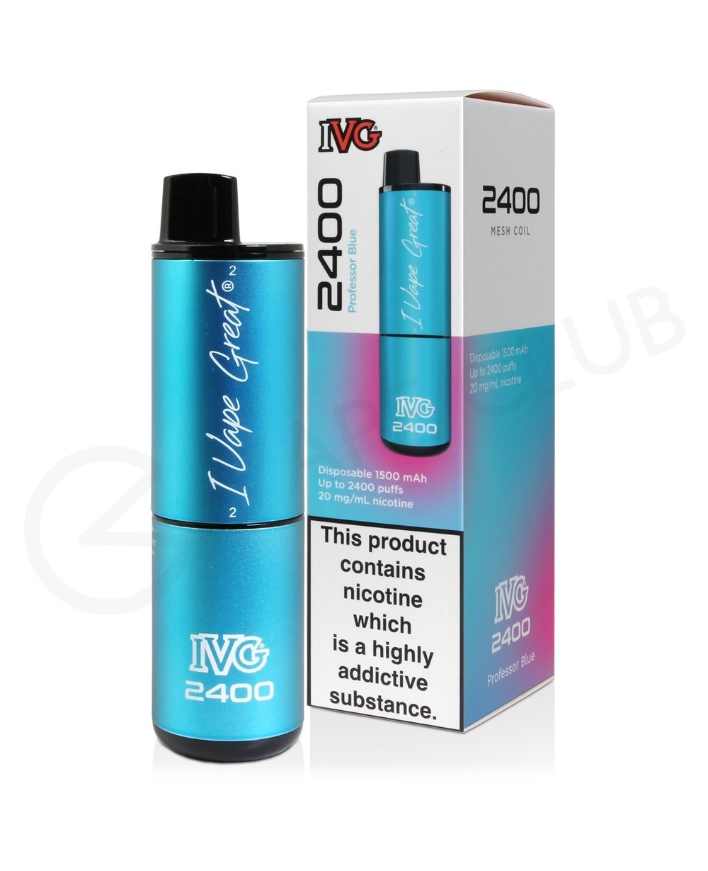 Professor Blue IVG 2400 Disposable Vape $17.19